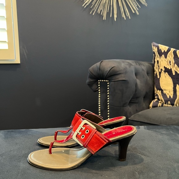 Tommy Hilfiger | Shoes | Beautiful Tommy Hilfiger Bright Red Sandals ...